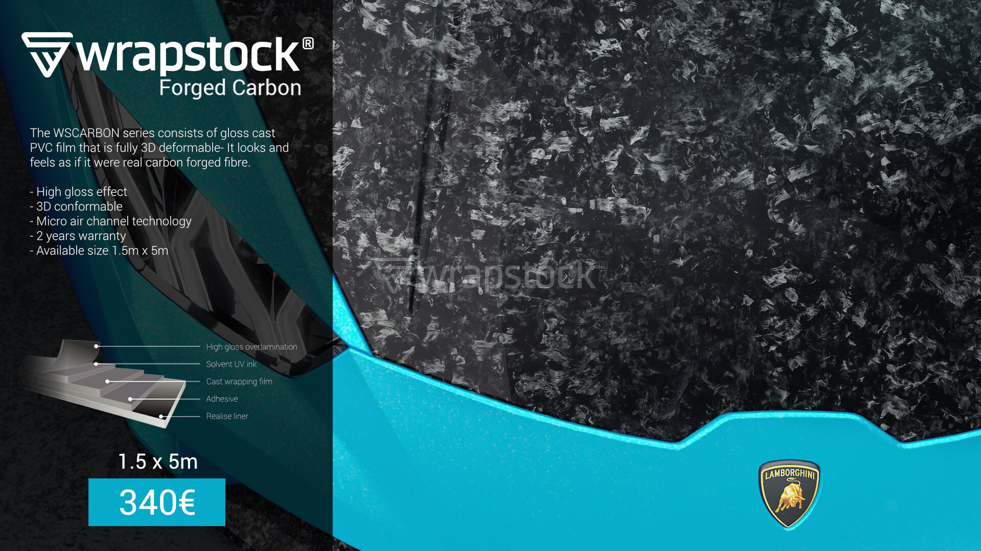 Wrapstock - Printed Forged Carbon