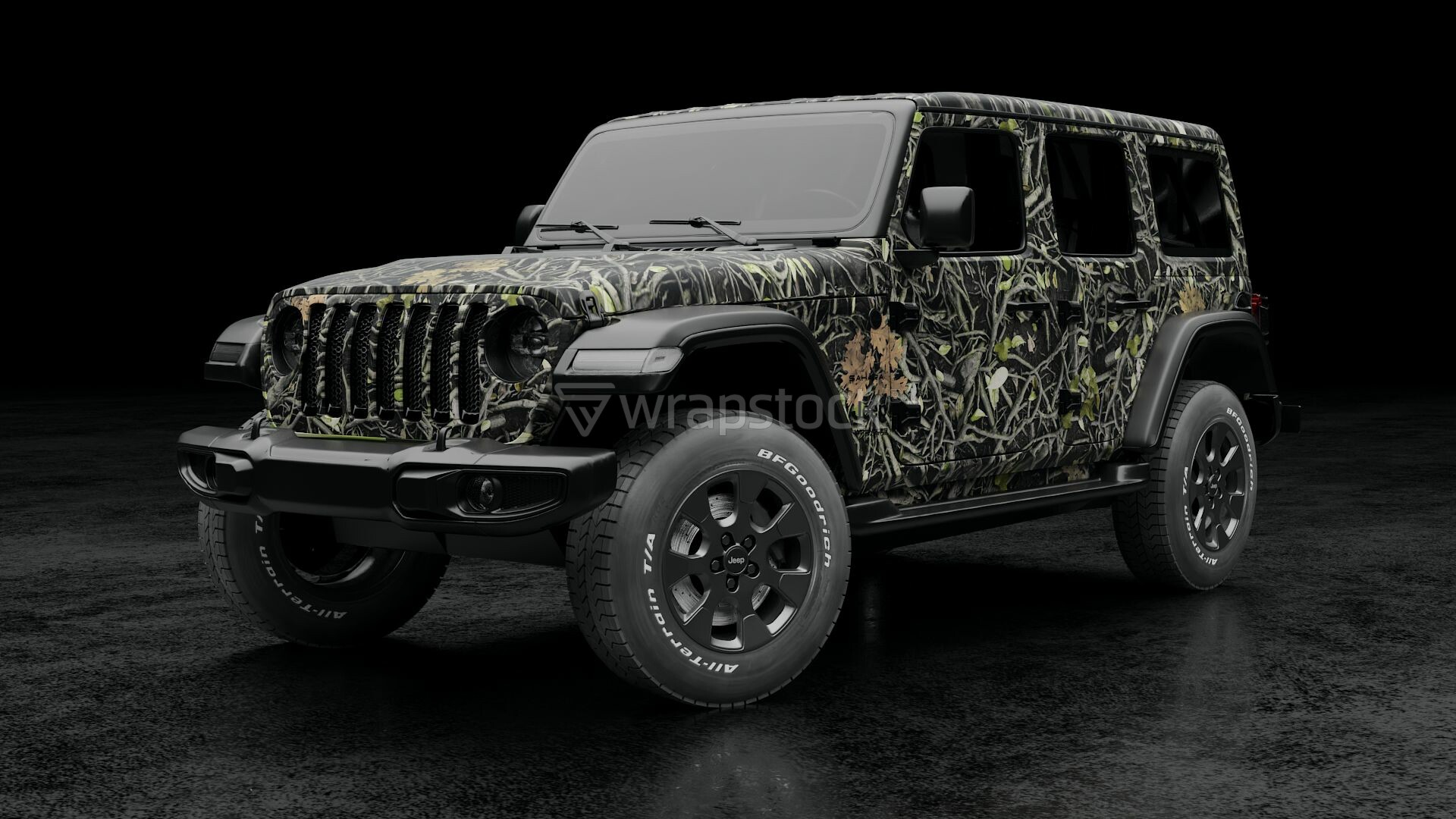 Realtree Snow Camo Truck Wrap