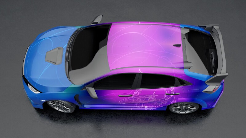 Wrapstock - Blue Koi Fish