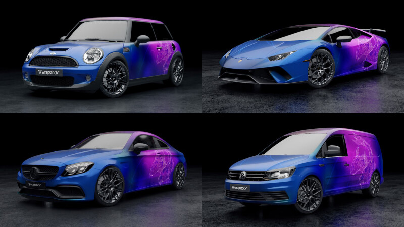 Wrapstock - Blue Koi Fish