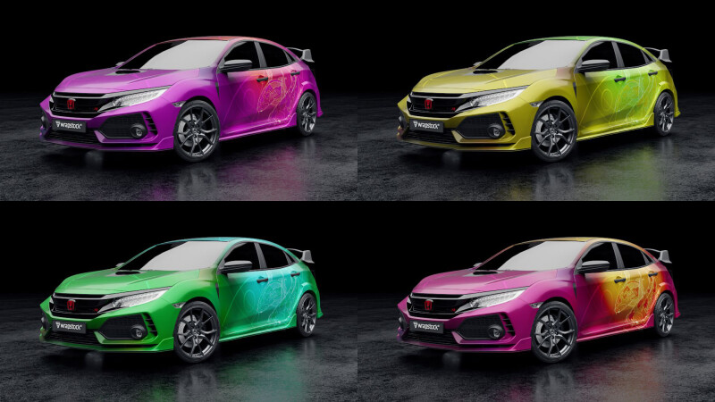 Wrapstock - Blue Koi Fish